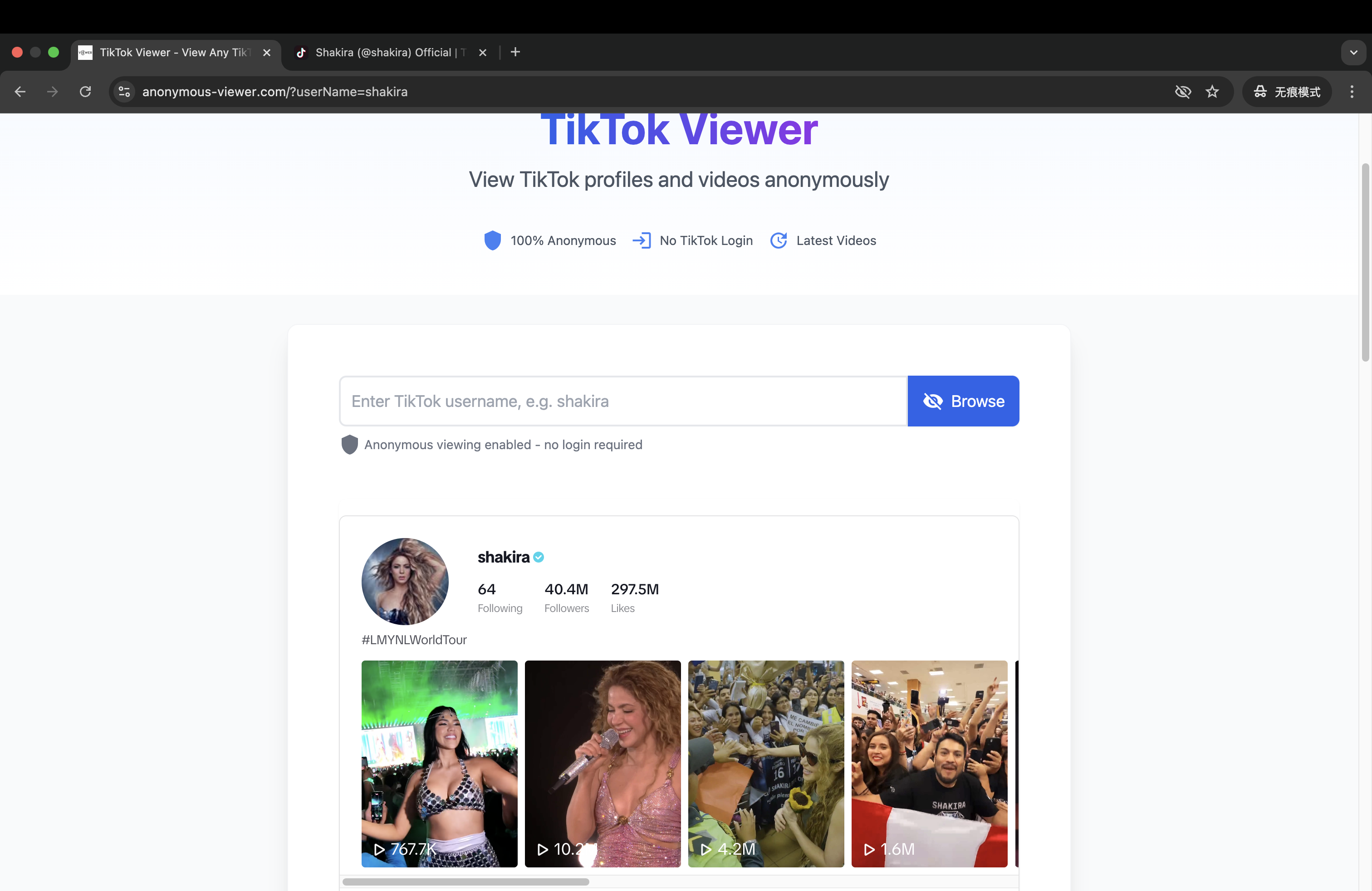 TikTok Viewer - View Any TikTok Profile & Video Anonymously